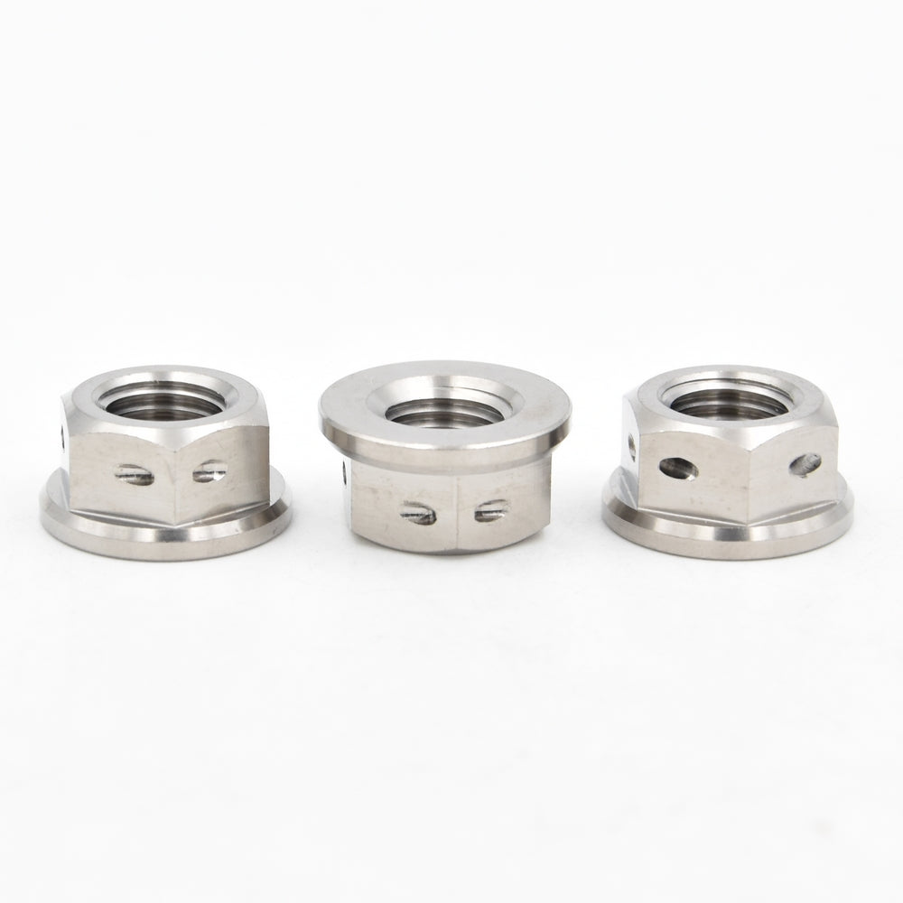 Drilled Flange Titanium Nut M10X1.25mm – Performance Titanium Retainers